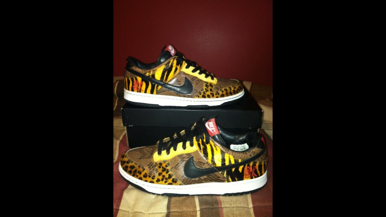 Nike Dunk Low Safari Animal Pack - YouTube