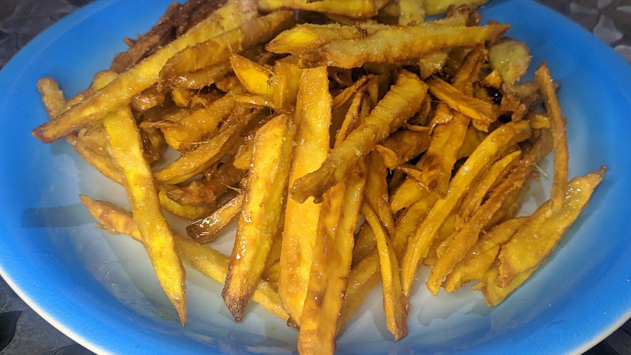 How to make sweet Kamote fries | Pang meryenda try this - YouTube