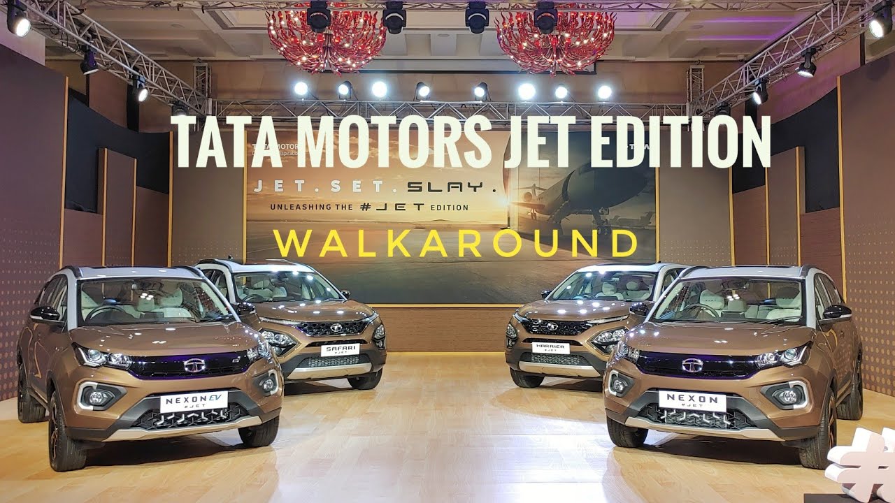 Tata Jet Edition | Nexon + Harrier + Safari + Nexon EV | Walkaround ...
