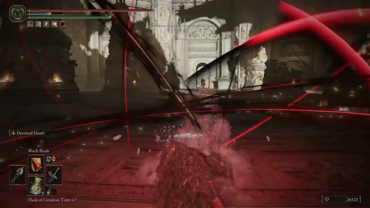 Elden Ring Maliketh's Black Blade & Black Blade incantation showcase ...