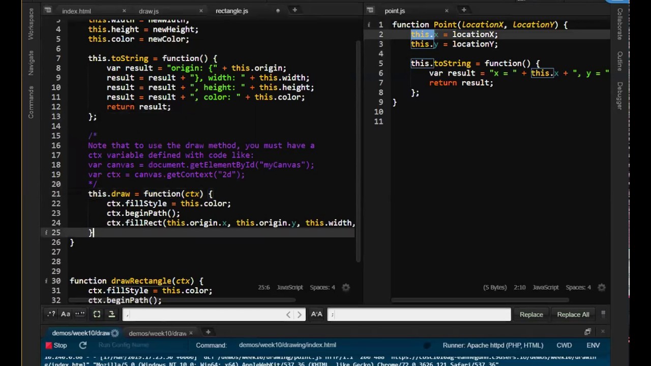 Constructors Part 2 Convert Makerectangle Function To Rectangle Constructor Youtube 7975