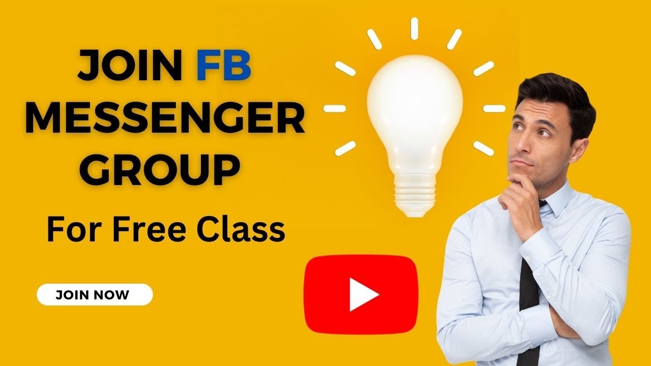 Join FB Messenger Group For Free Live Class - YouTube