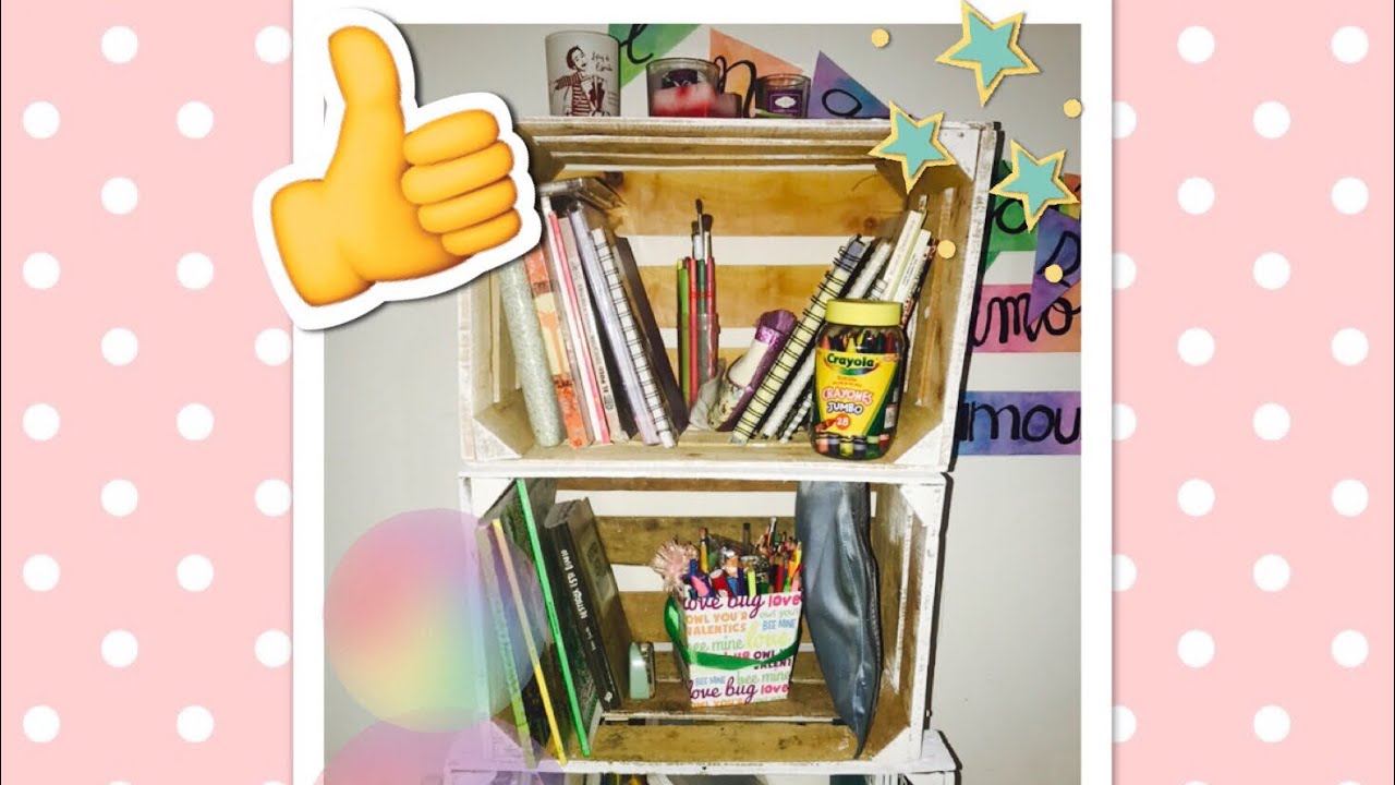 DIY ⭐️ LIBRERO ECOLOGICO CON HUACALES l YAEL BAUTISTA 👌🏽📚 - YouTube
