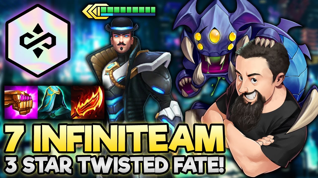 7 InfiniTeam - 3 Star Twisted Fate Carry!! | TFT Glitched Out ...