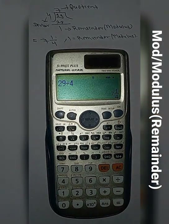 Mod/Modulus(Remainder) in Calculator #short #shorts #Short #Shorts ...