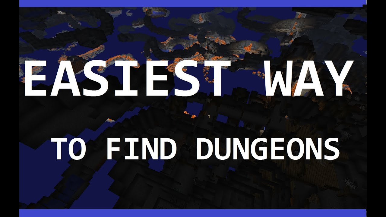 Easiest way to find dungeons! Minecraft TT 1# - YouTube