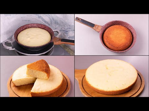 1 EGG VANILLA CAKE IN FRY PAN | VANILLA SPONGE CAKE | WITHOUT OVEN | SUPER FLUFFY SPONGE CAKE