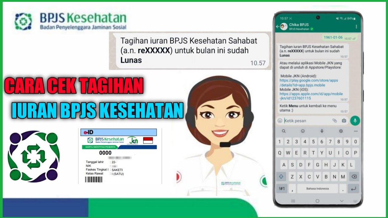 Cara Cek Tagihan Iuran Peserta BPJS Kesehatan Secara Online Via Wa ...