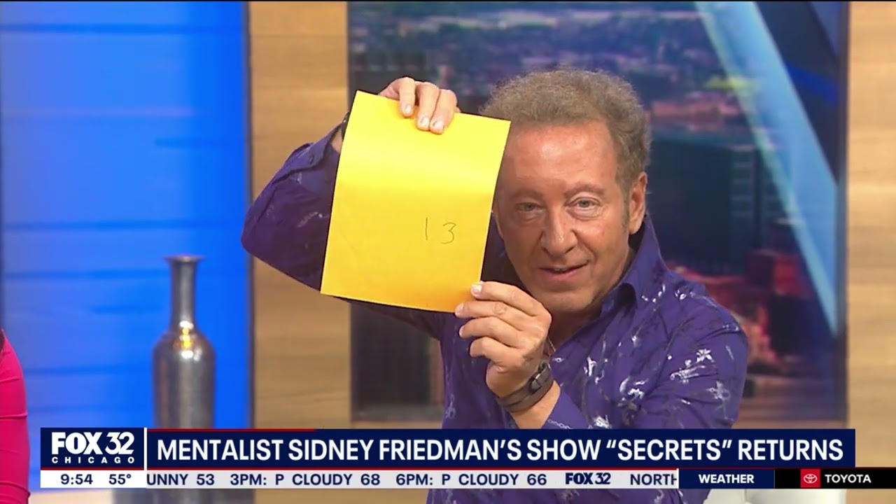 part 2 — mentalist legend SIDNEY FRIEDMAN wows anchors on FOX32's "Good ...