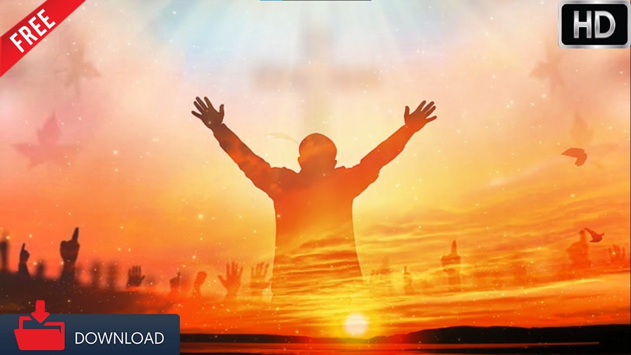 457, Free Christian Loop Background Video HD / Man Worship In Morning ...