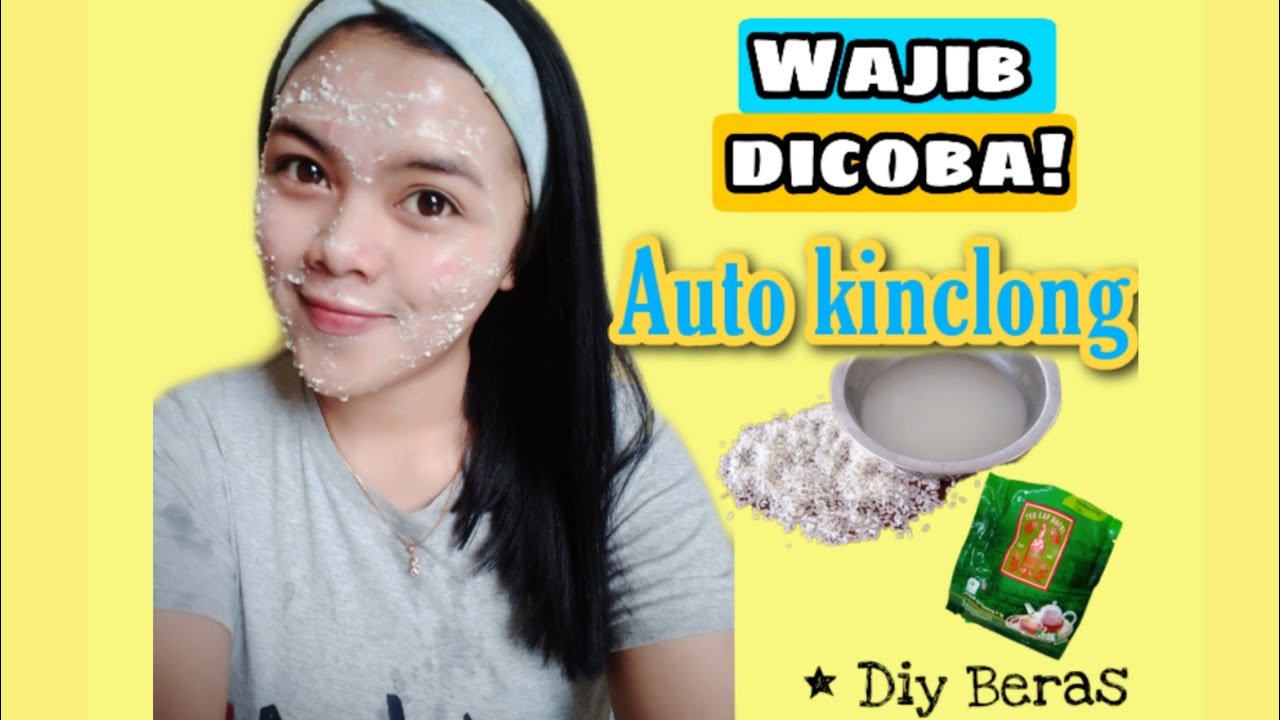 DIY SCRUB BERAS || CARA MEMUTIHKAN WAJAH DENGAN MUDAH & CEPAT - YouTube