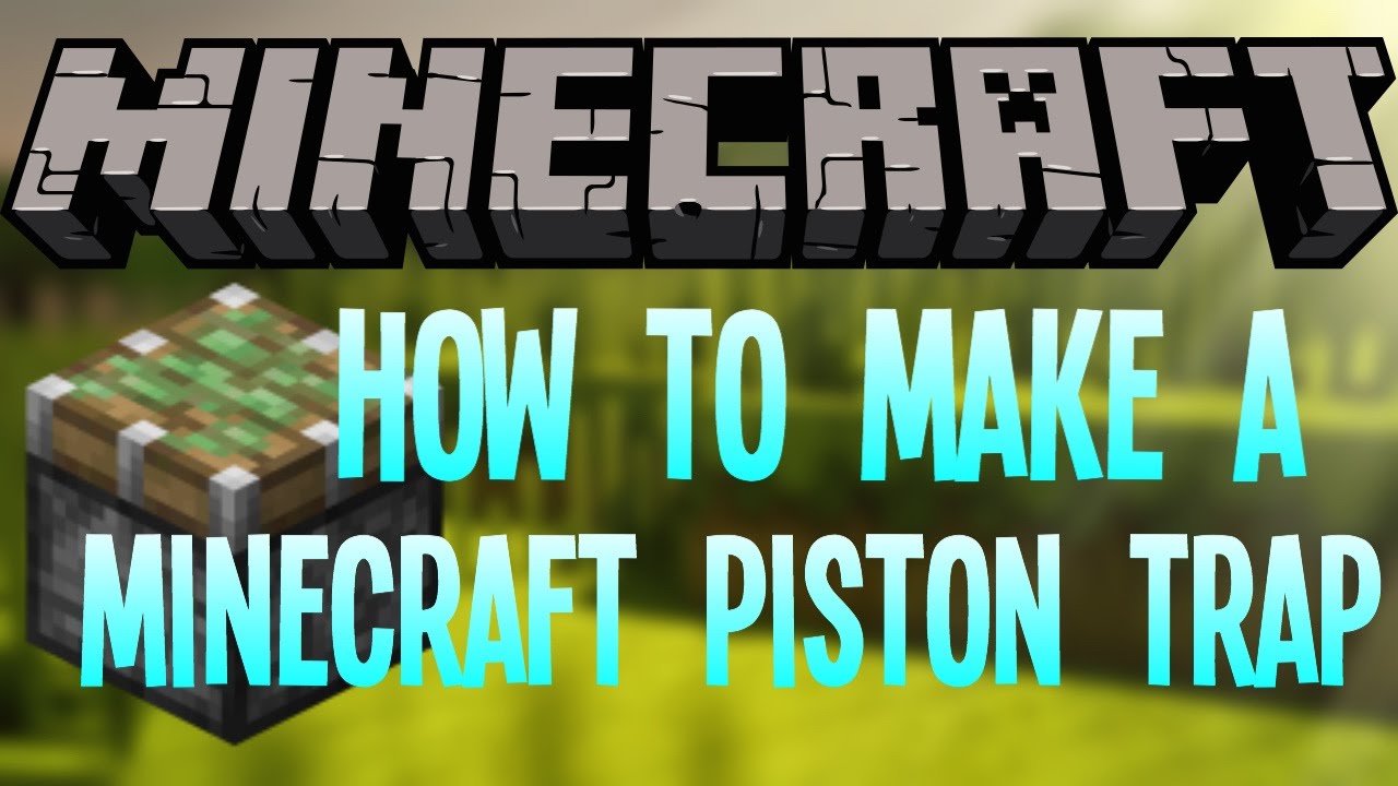 How to Make a Minecraft Piston Trap - YouTube