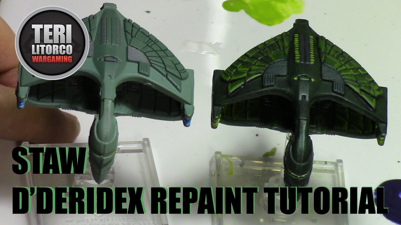 Star Trek Attack Wing D'Deridex Class Repaint - YouTube