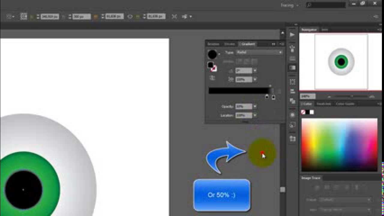 How to draw an eye in Illustrator. - YouTube