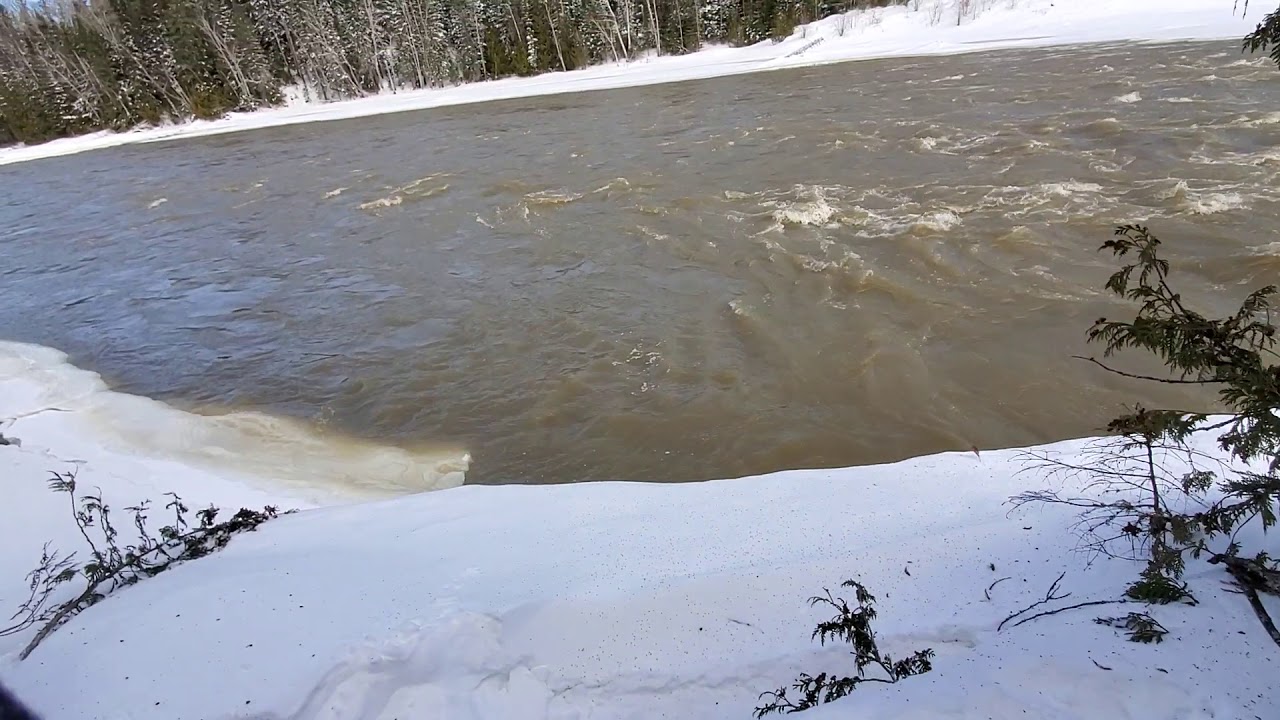 Abitibi River - Cochrane Ontario - March 1, 2020 - YouTube