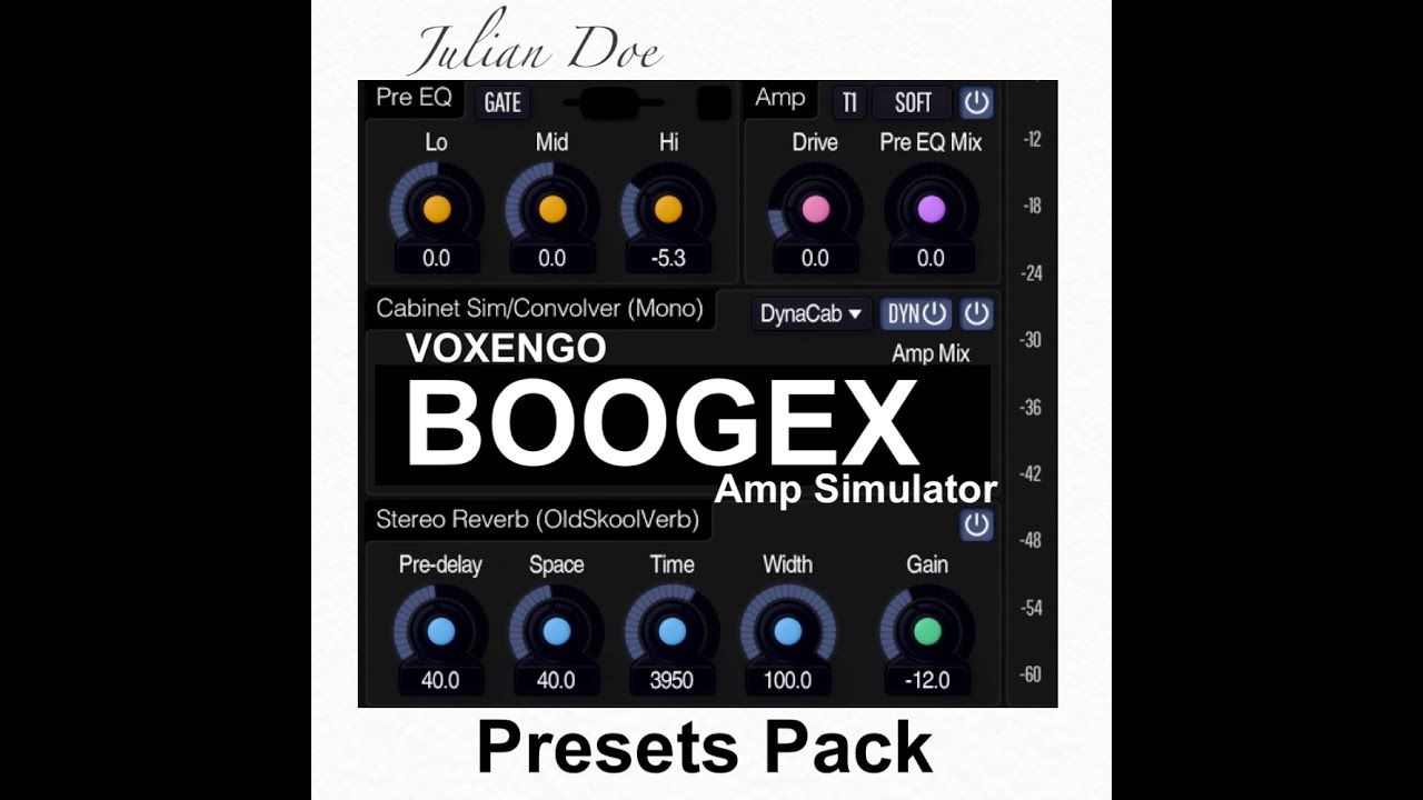 Boogex by Voxengo | Presets Pack | FREE Amp Simulator (Freebie) - YouTube