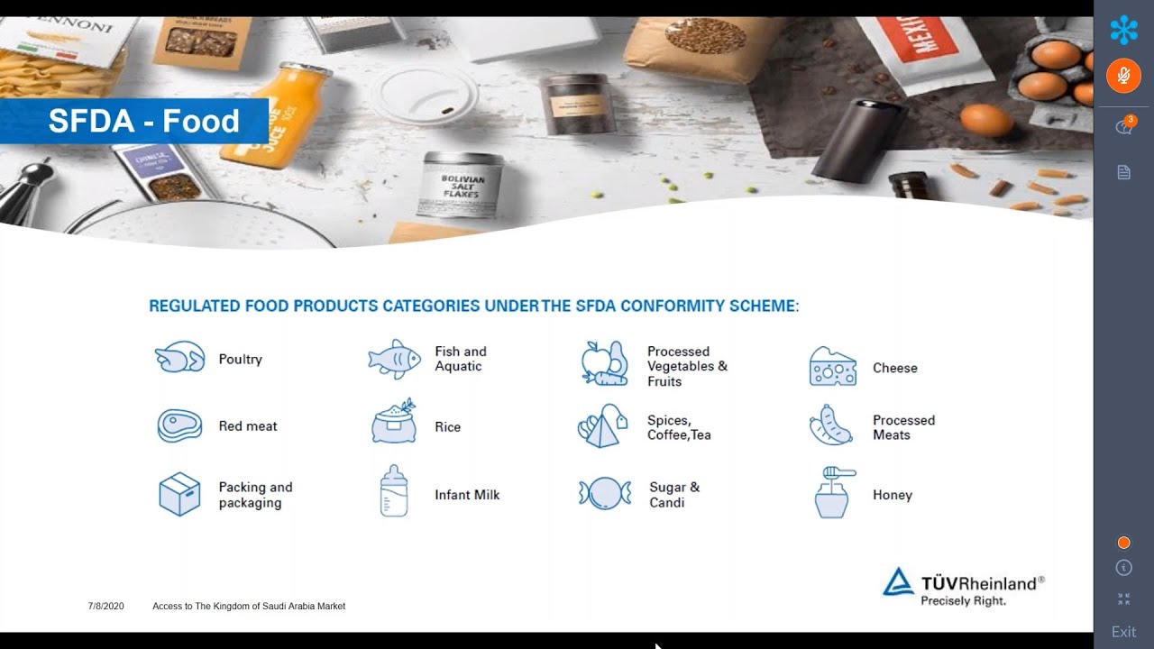 List of Regulated food products in Saudi Arabia according to SFDA ...