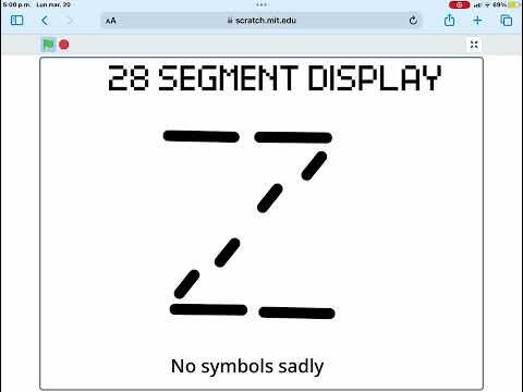 28 segment display - YouTube