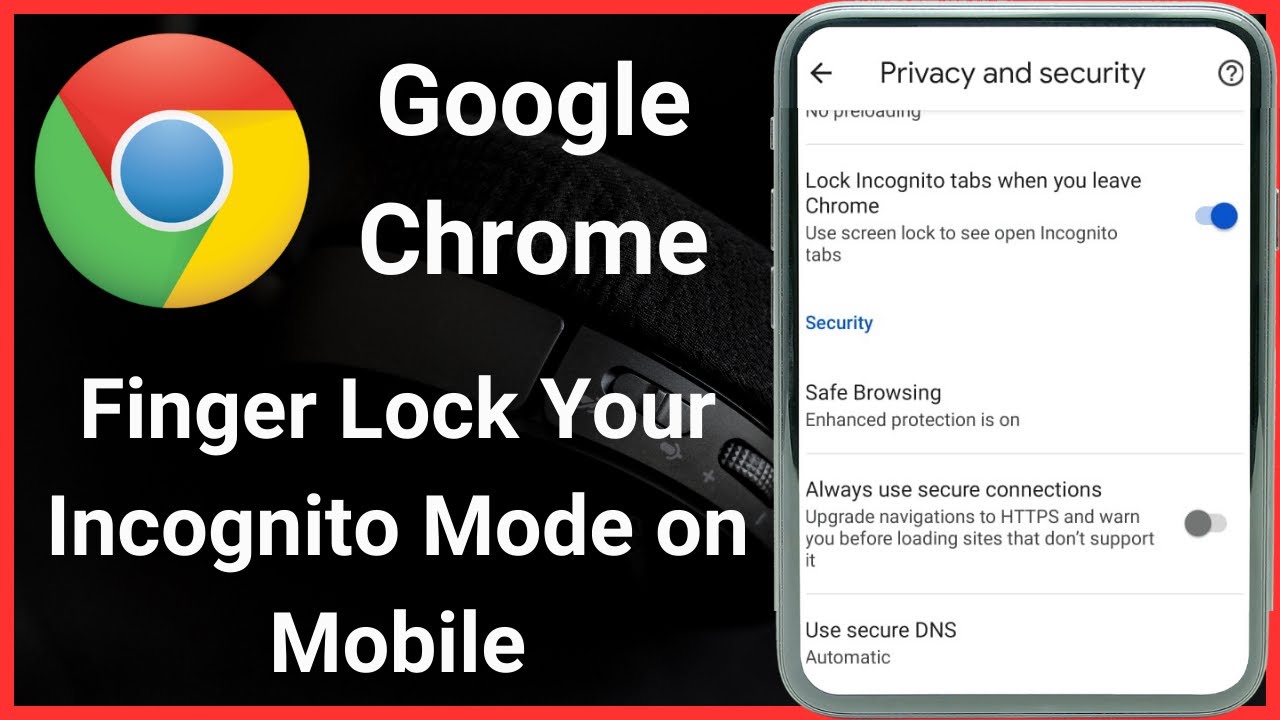 How to set fingerprint lock in incognito mode | How to lock incognito ...
