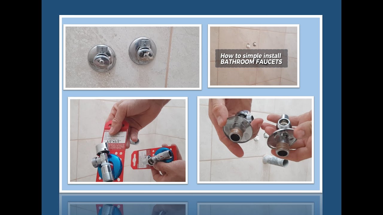 How to install bathroom faucets - YouTube