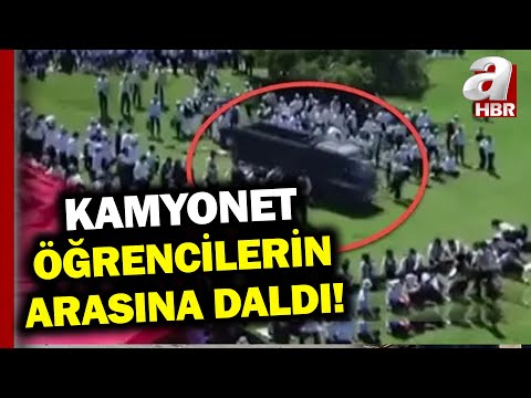 Feci Kaza Kamerada! Kamyonet Öğrencilerin Arasına Daldı! | A Haber