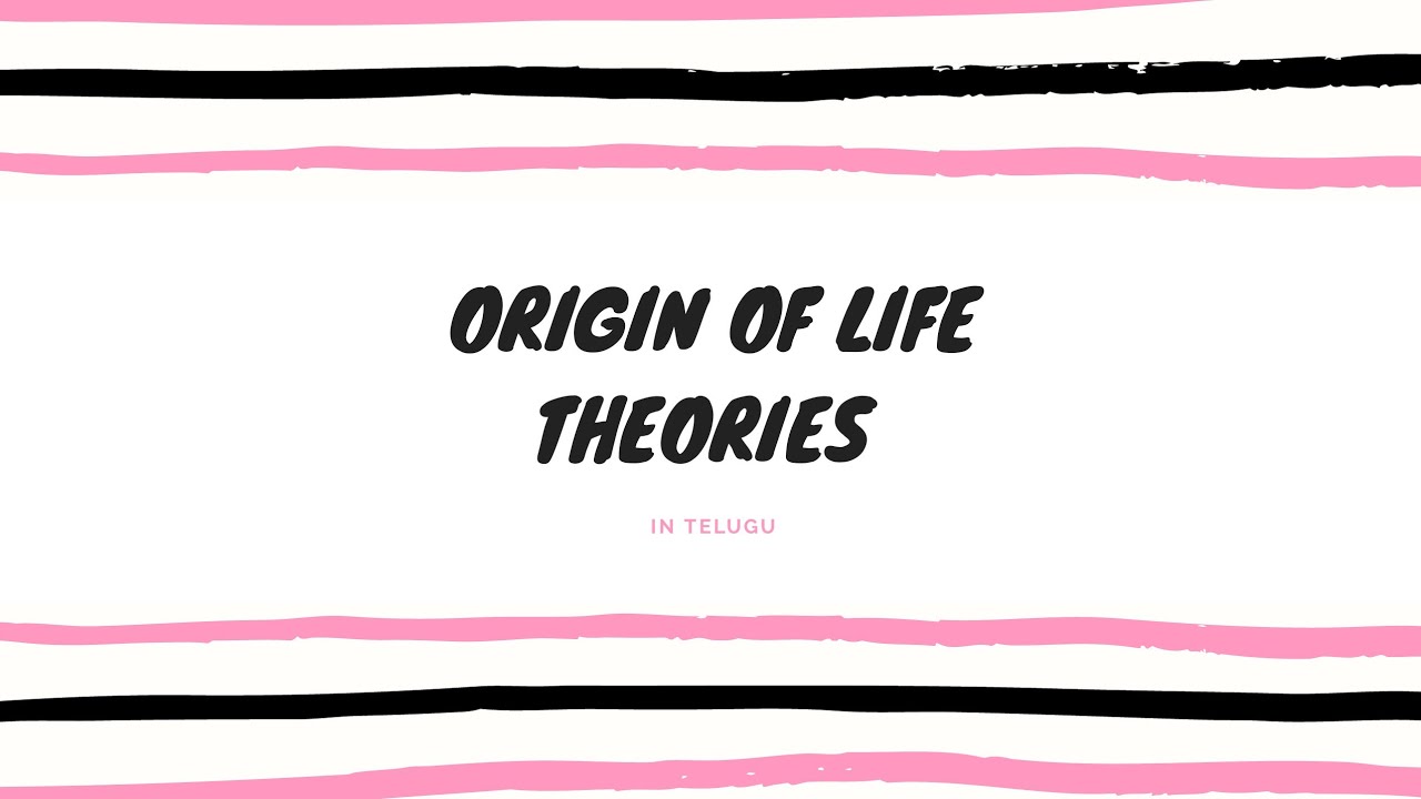 Origin of life theories-part 1 evolution (Zoology) - YouTube