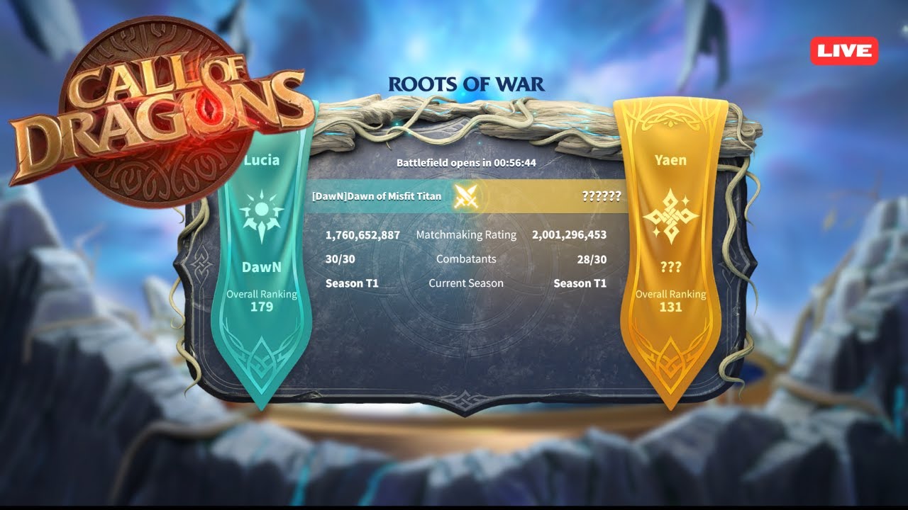 Call of Dragons Roots of War - Live! - YouTube