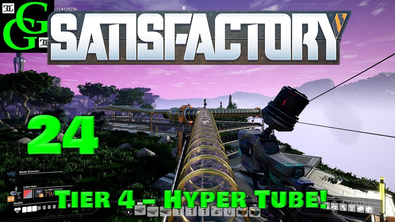 Satisfactory - Tier 4 Hyper Loop - Walkthrough - Part 24 - YouTube