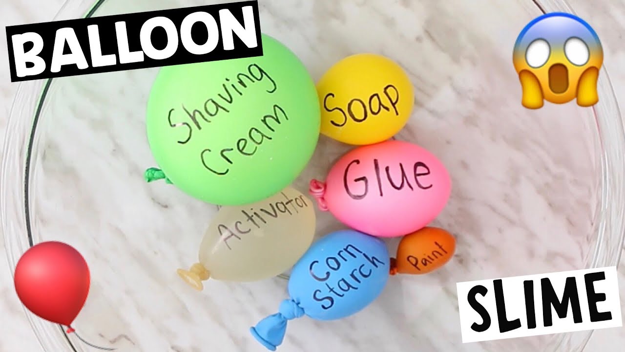 I TRY MAKING SLIME WITH BALLOONS! Satisfying Balloon Cutting Tutorial ...