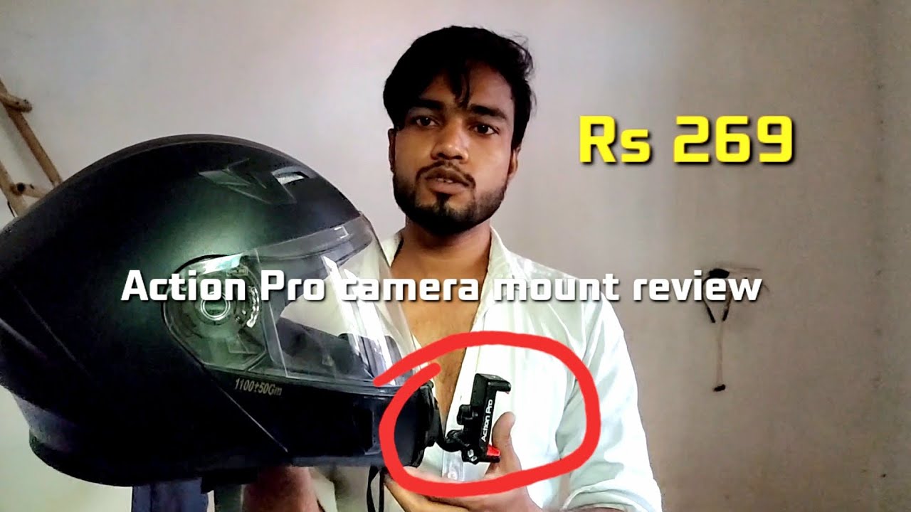 action pro camera mount for helmet unboxing and review/ under 270 rs ...