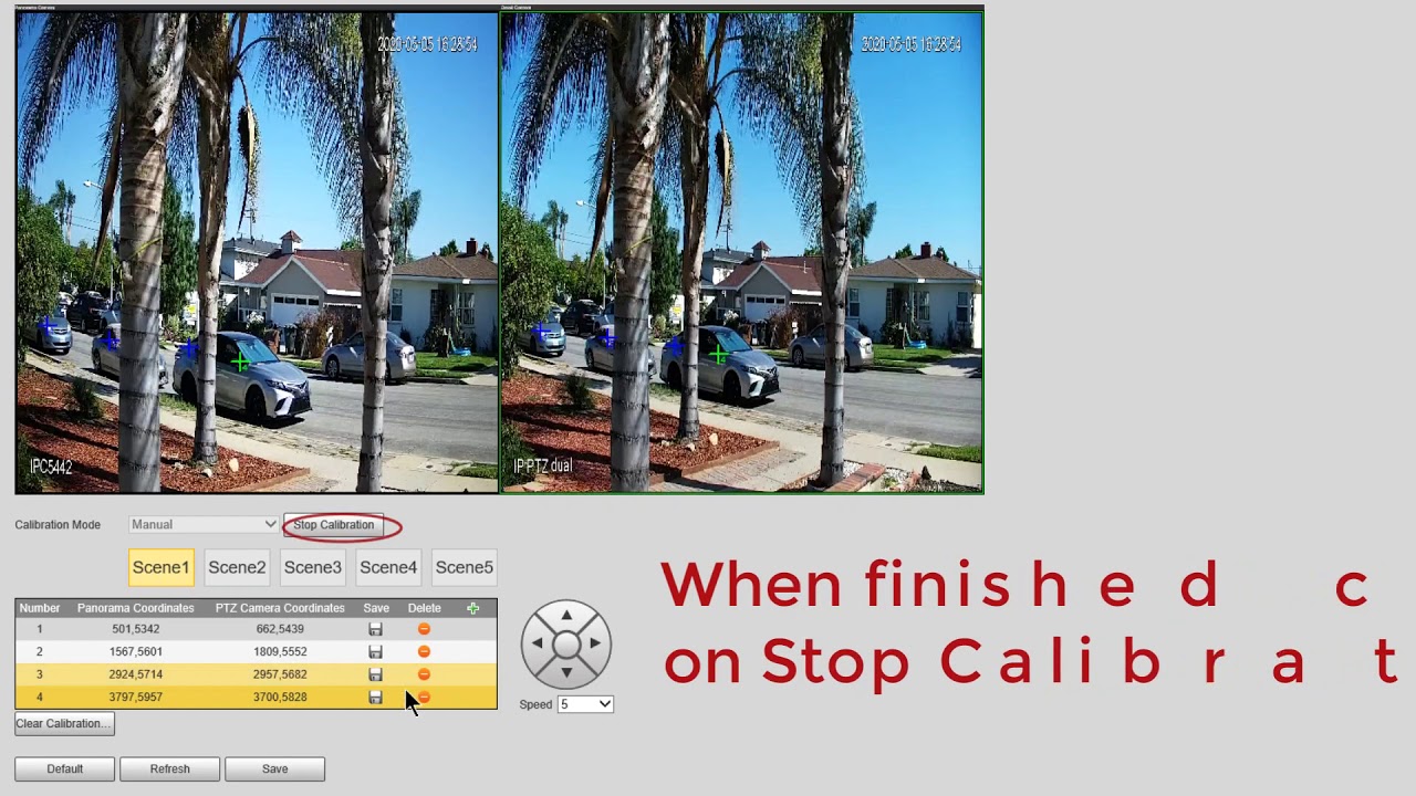 dual lens Manual Calibration setup - YouTube