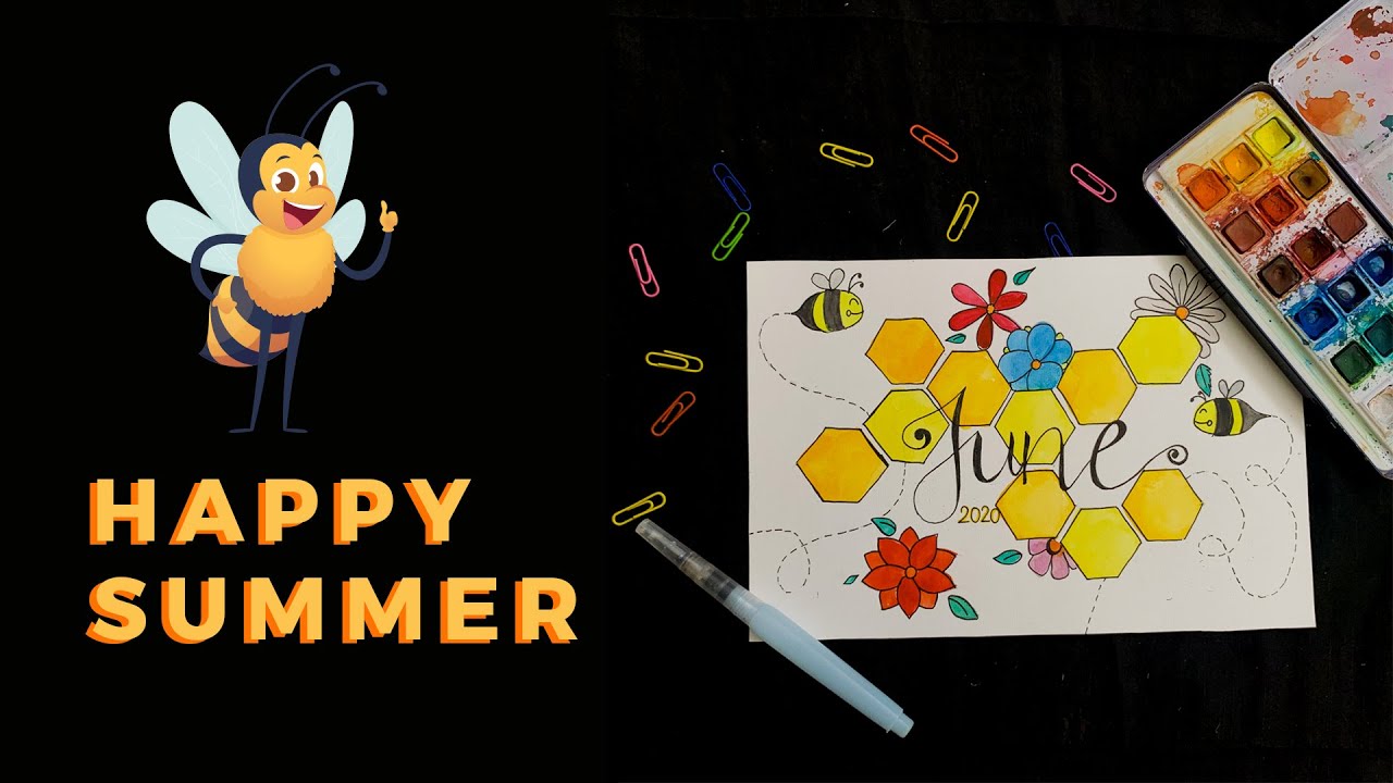 HAPPY SUMMER | WATERCOLOR PAINTING | ART & INK - YouTube