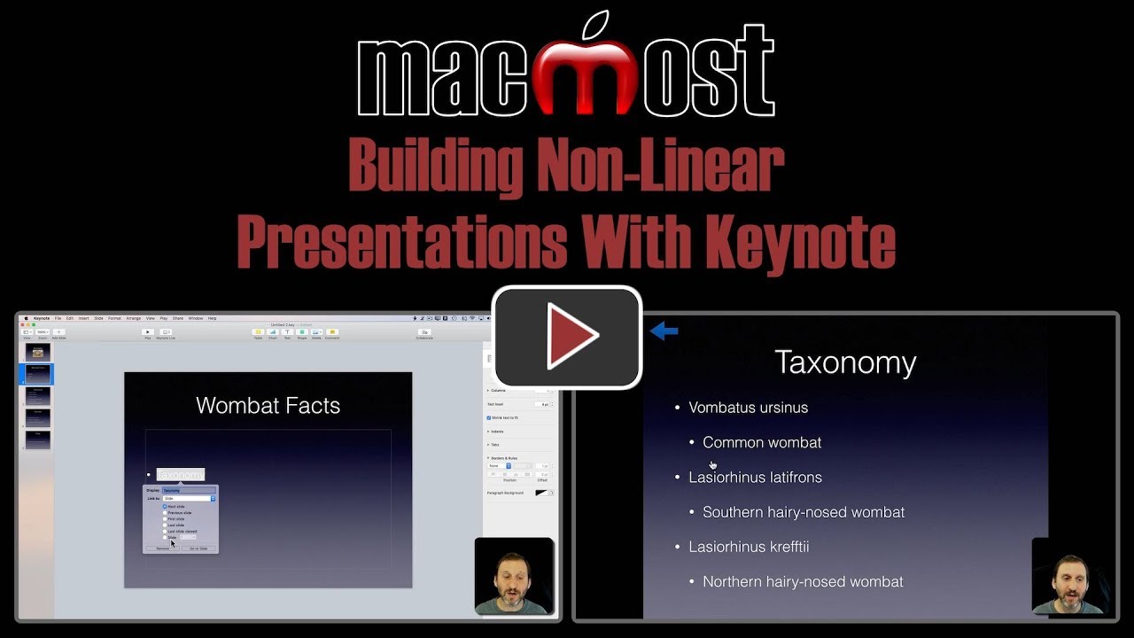 Building Non-Linear Presentations With Keynote (MacMost #1801) - YouTube
