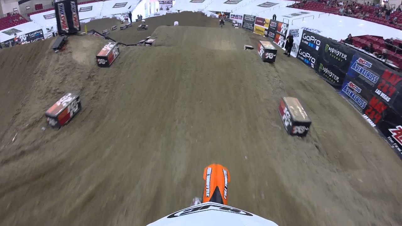 Amsoil Arenacross Championships in Las Vegas #43 Eric Franklin Jr. 50cc ...
