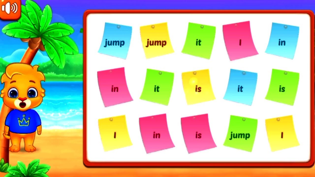Sight Words ️ Learn to read 📝 Game for kids ️ part 04 - YouTube
