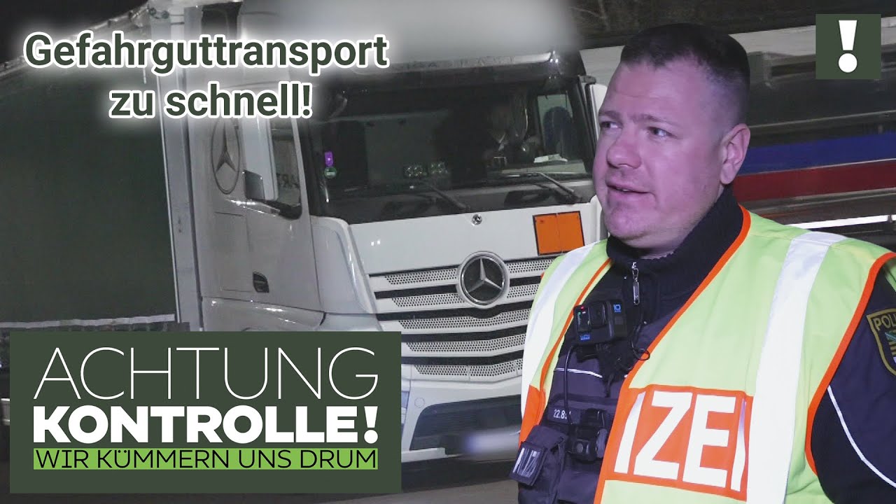 Ein UNFALL hätte schlimme FOLGEN! Gefahrguttransporter ZU SCHNELL ...