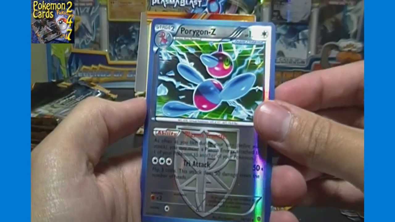 Pokemon Black & White Plasma Blast Booster Box Opening of Trading Cards ...