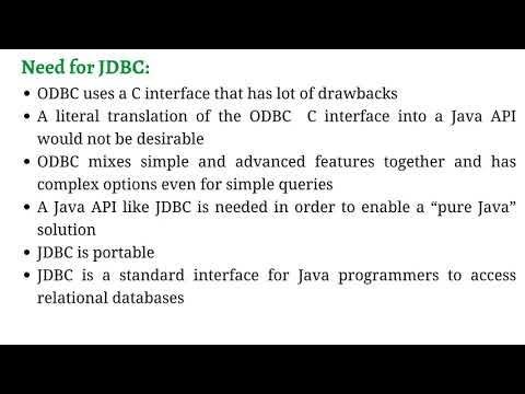 Introduction of JDBC - YouTube