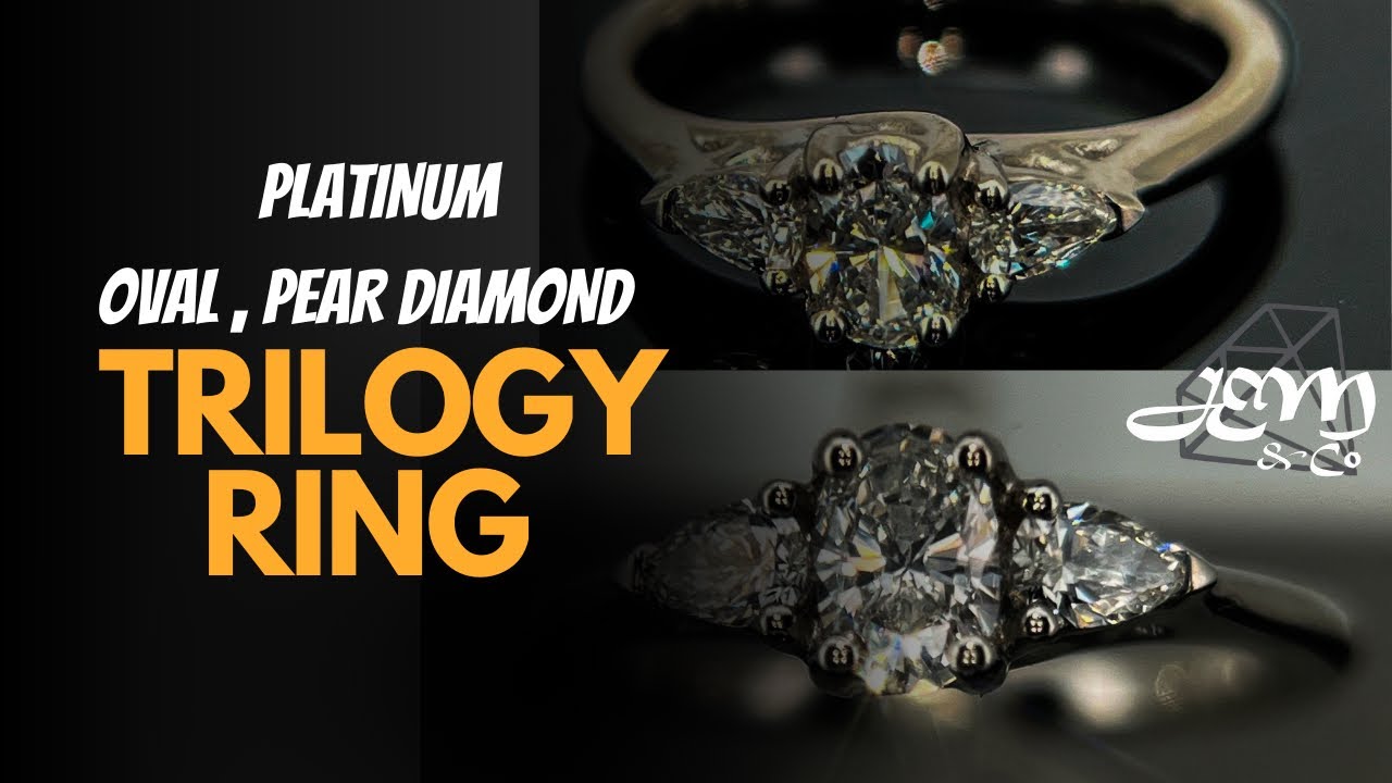 Crafting Elegance: Platinum Three-Stone Trilogy Ring Setting Process ...