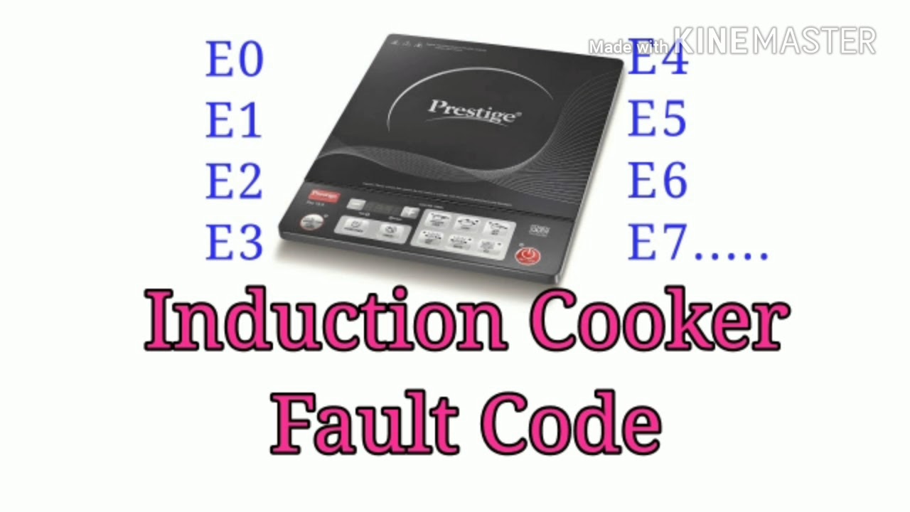 Induction Cooker Fault Code YouTube