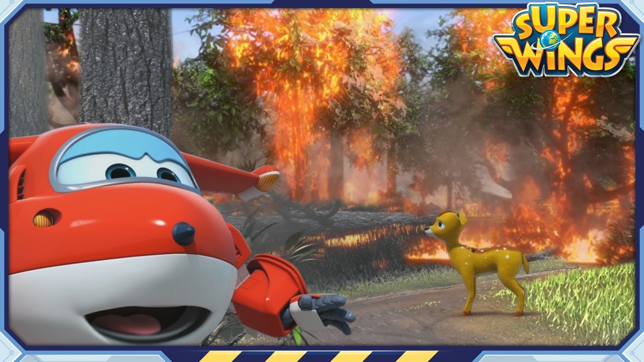 [SUPERWINGS S1] Fireman Dad | Superwings | S1 EP35 | Super Wings - YouTube