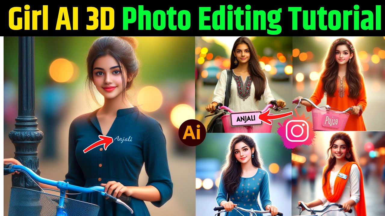 Girl AI Photo Editing | How to Make Trending Ai Photo | Bing AI Image ...