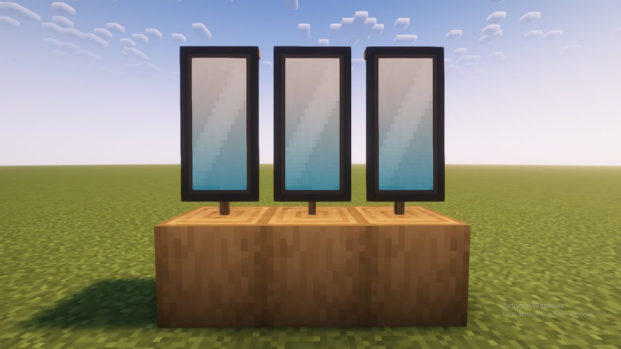 How To Make A Mirror Banner In Minecraft - YouTube