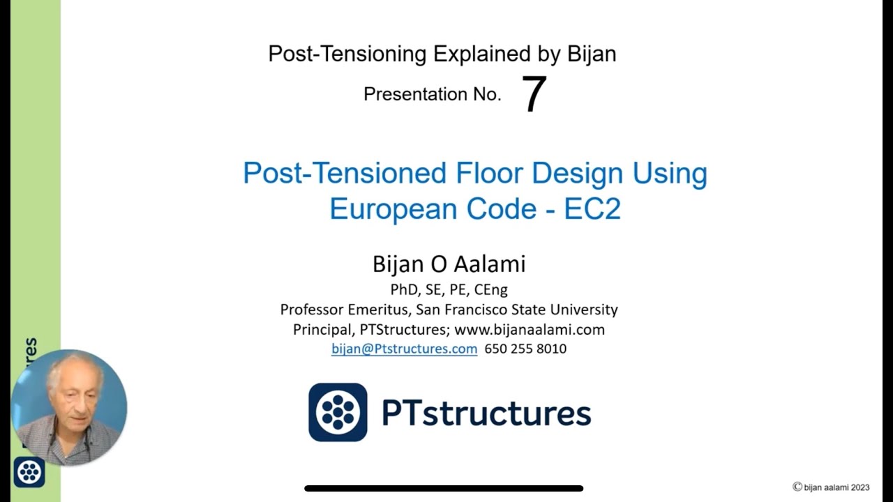 7- Post Tensioned Floor Design Using European Code EC2 Lecture - YouTube