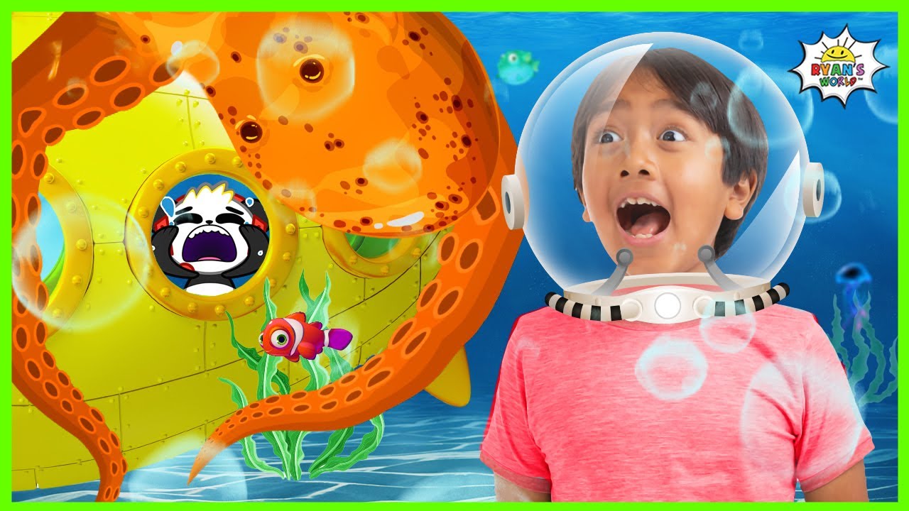 Ryan helps Combo Panda Underwater Box Fort Challenge! - YouTube