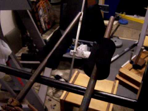 diy lever system setup for power cage - YouTube