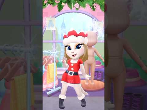 🎆Angela yıl başına özel kombi 🎄 // Mənim konuşan Angelam 1,2🎇