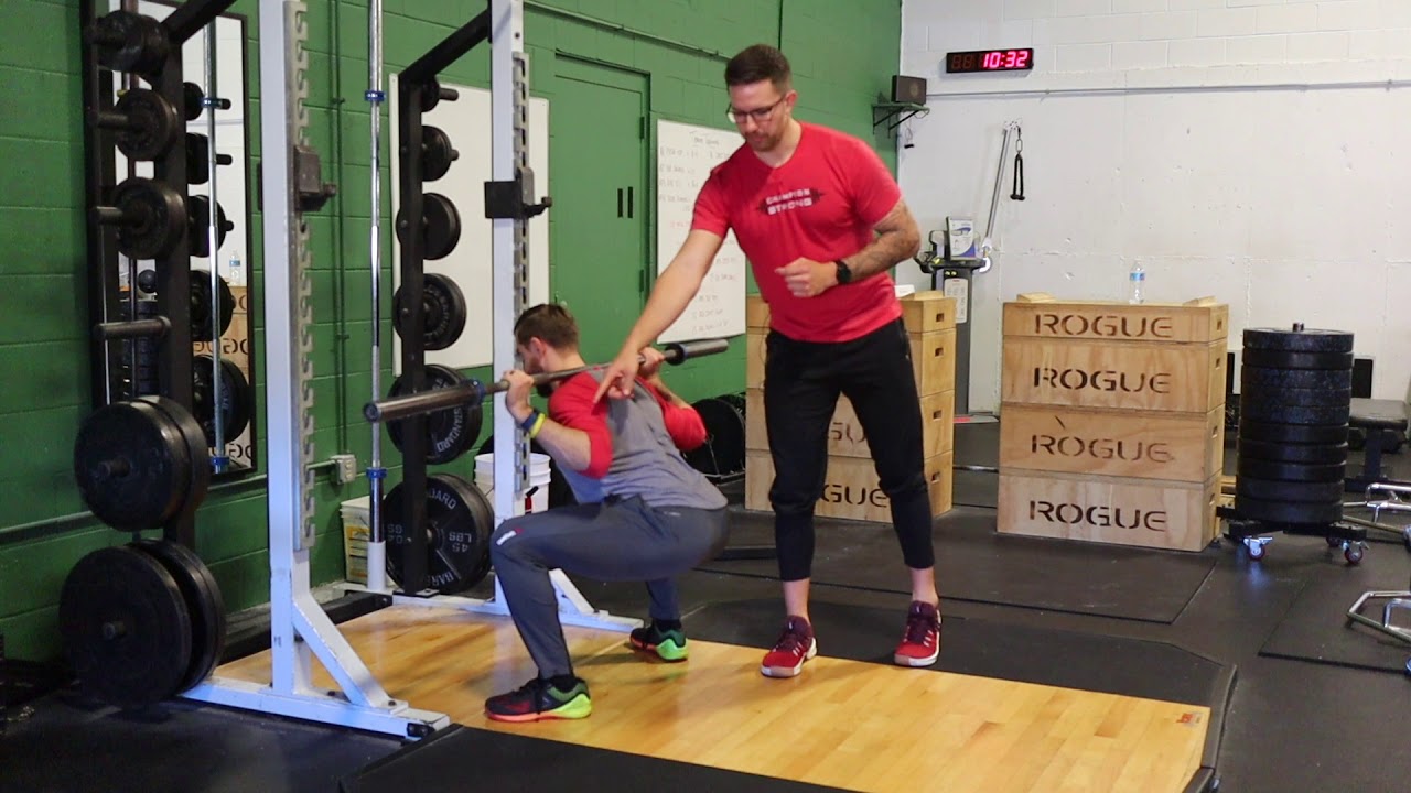 Wide Stance High Bar Back Squat For Building Your Sumo Deadlift - YouTube