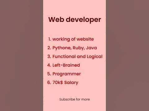 Web developer vs Web designer | Code Helper - YouTube