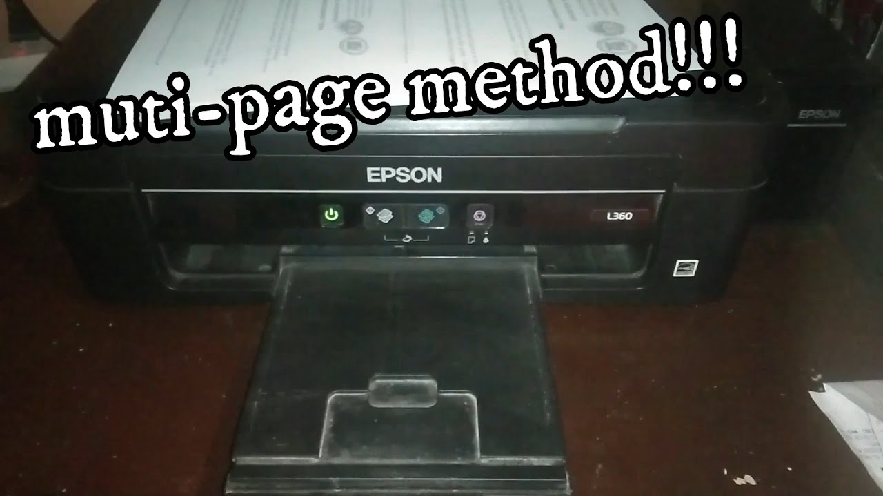 Quick And Easy Epson L360 Multiple Photocopy Technique - YouTube